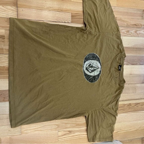 Volcom | Shirts | Vintage Volcom Logo Brown And Black Skater Tee ...